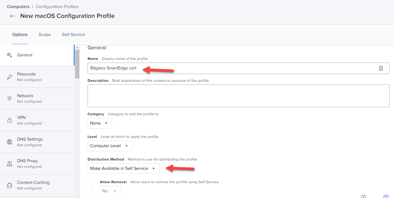 Deploying Forcepoint Data Security Cloud | SSE SmartEdge Agent on macOS via JAMF Pro